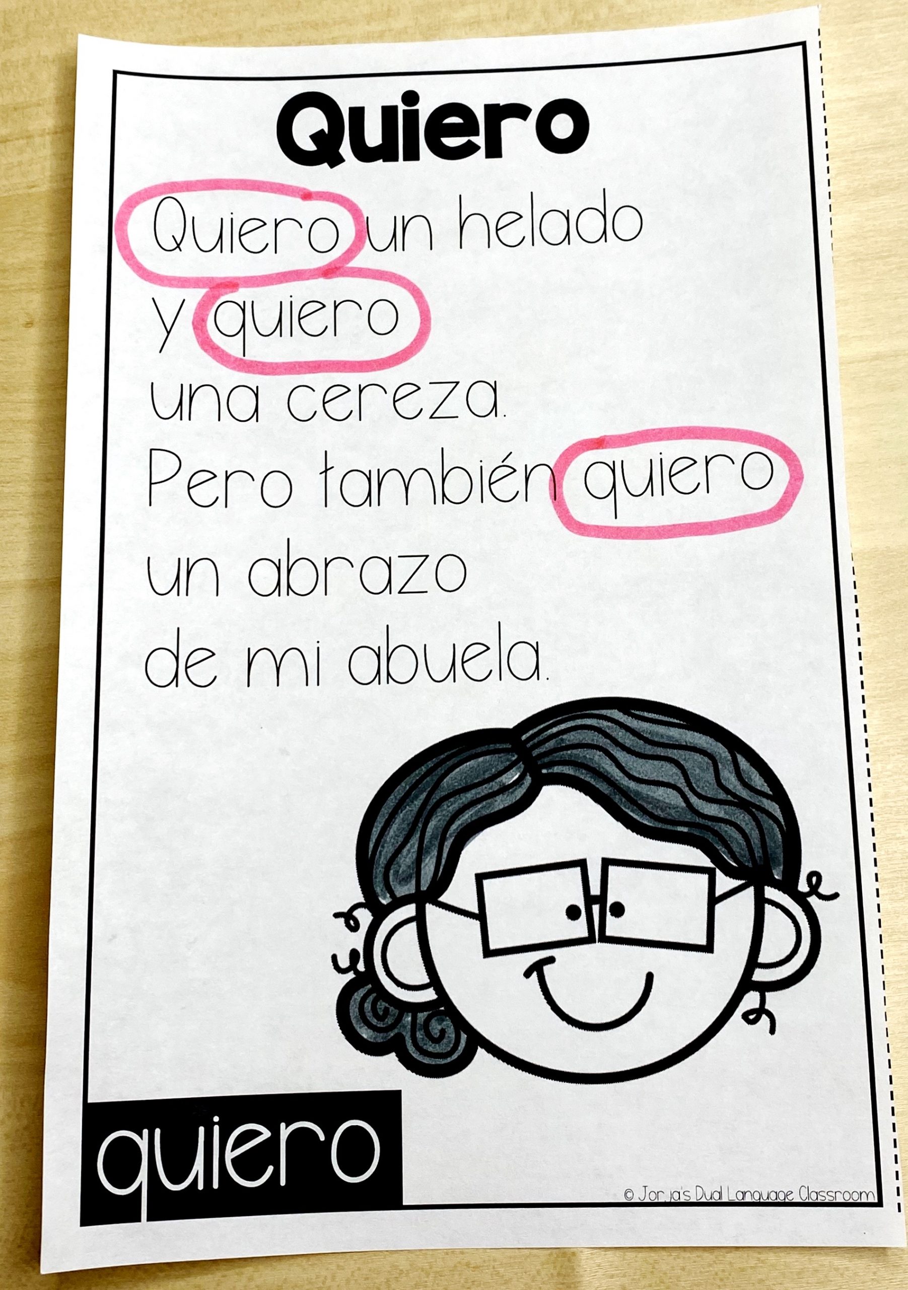 Poemas con palabras de uso frecuente - Jorja's Dual Language Classroom