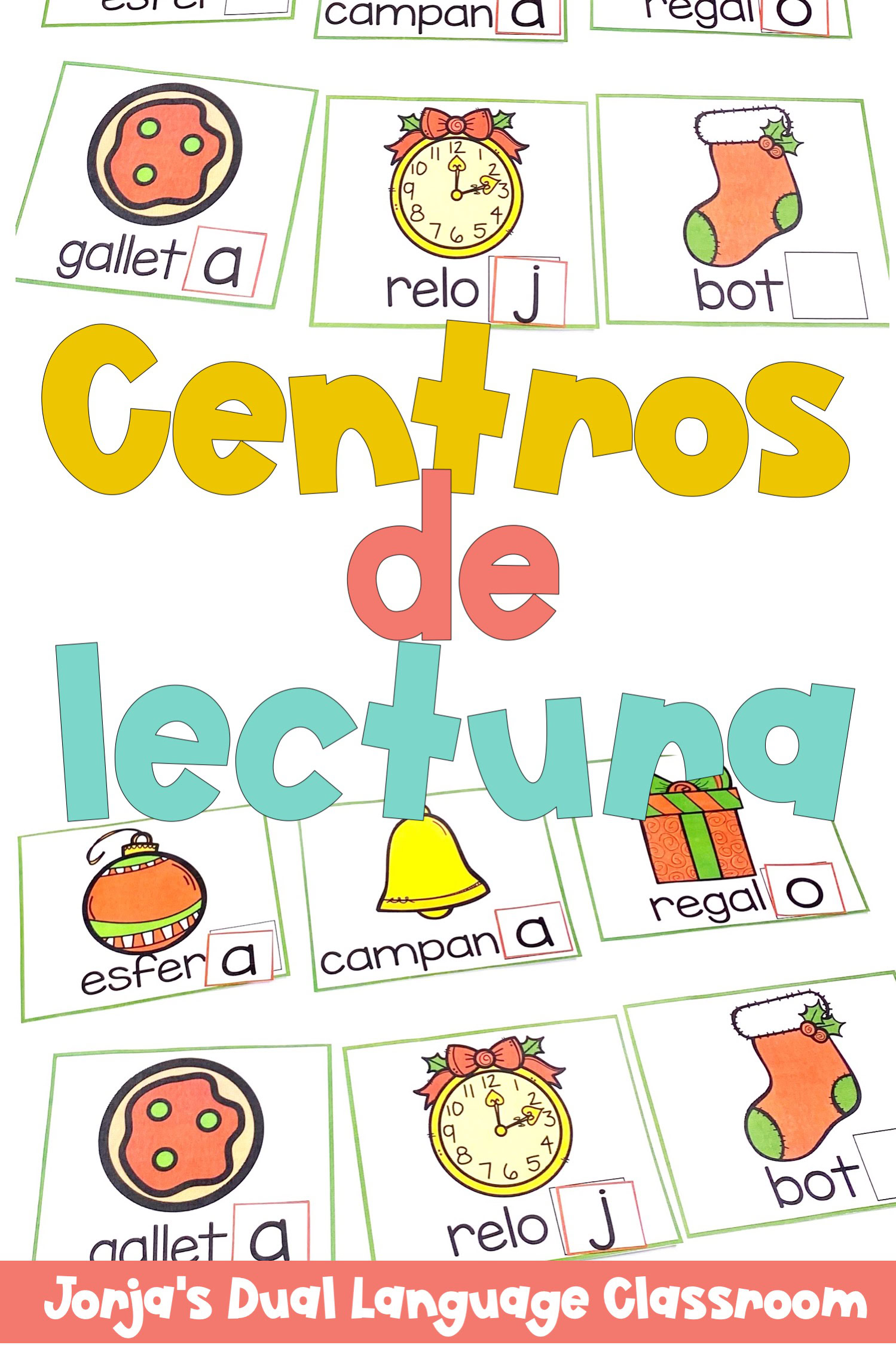 Centros de lectura kinder diciembre - Jorja's Dual Language Classroom