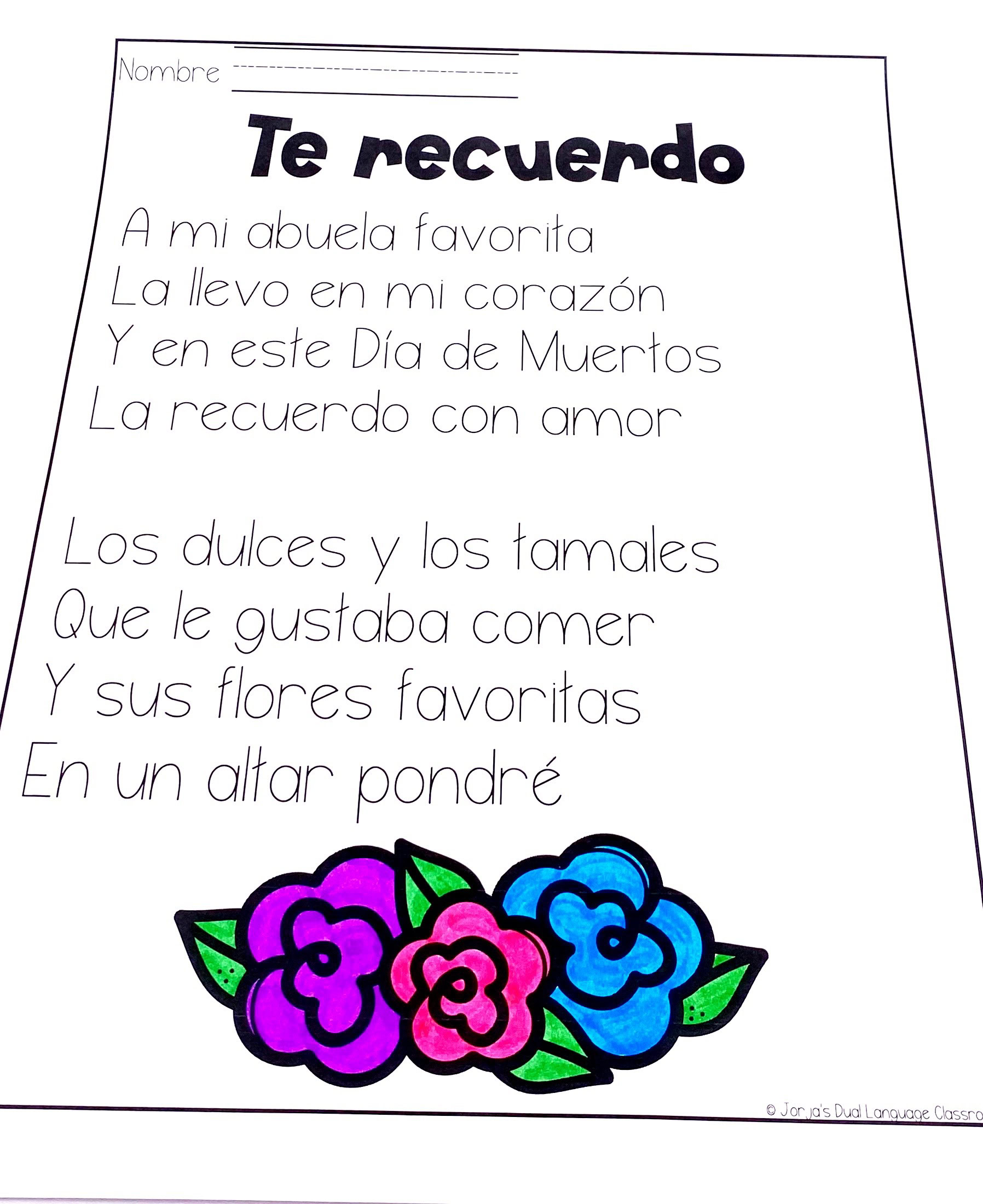 Actividades para el Día de muertos - Jorja's Dual Language Classroom