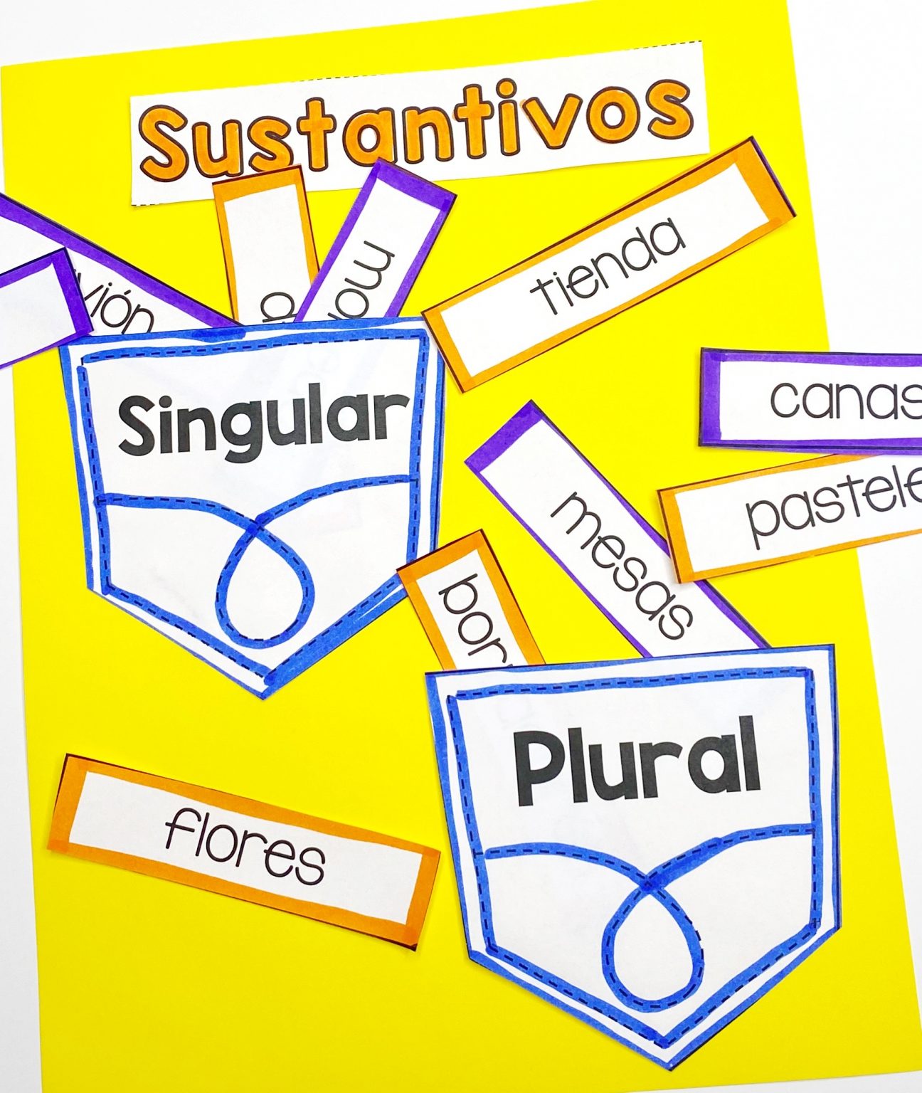 Actividades de sustantivos para niños - Jorja's Dual Language Classroom