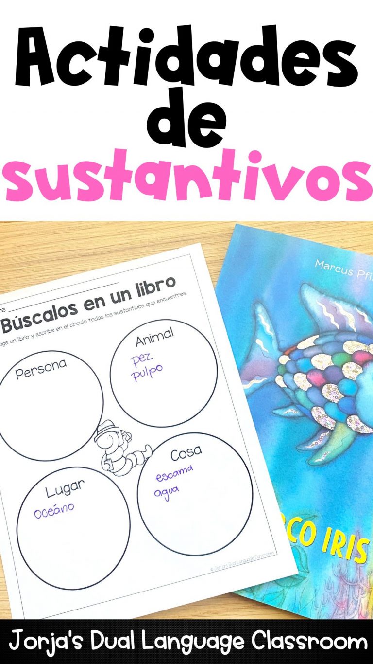 Actividades de sustantivos para niños - Jorja's Dual Language Classroom