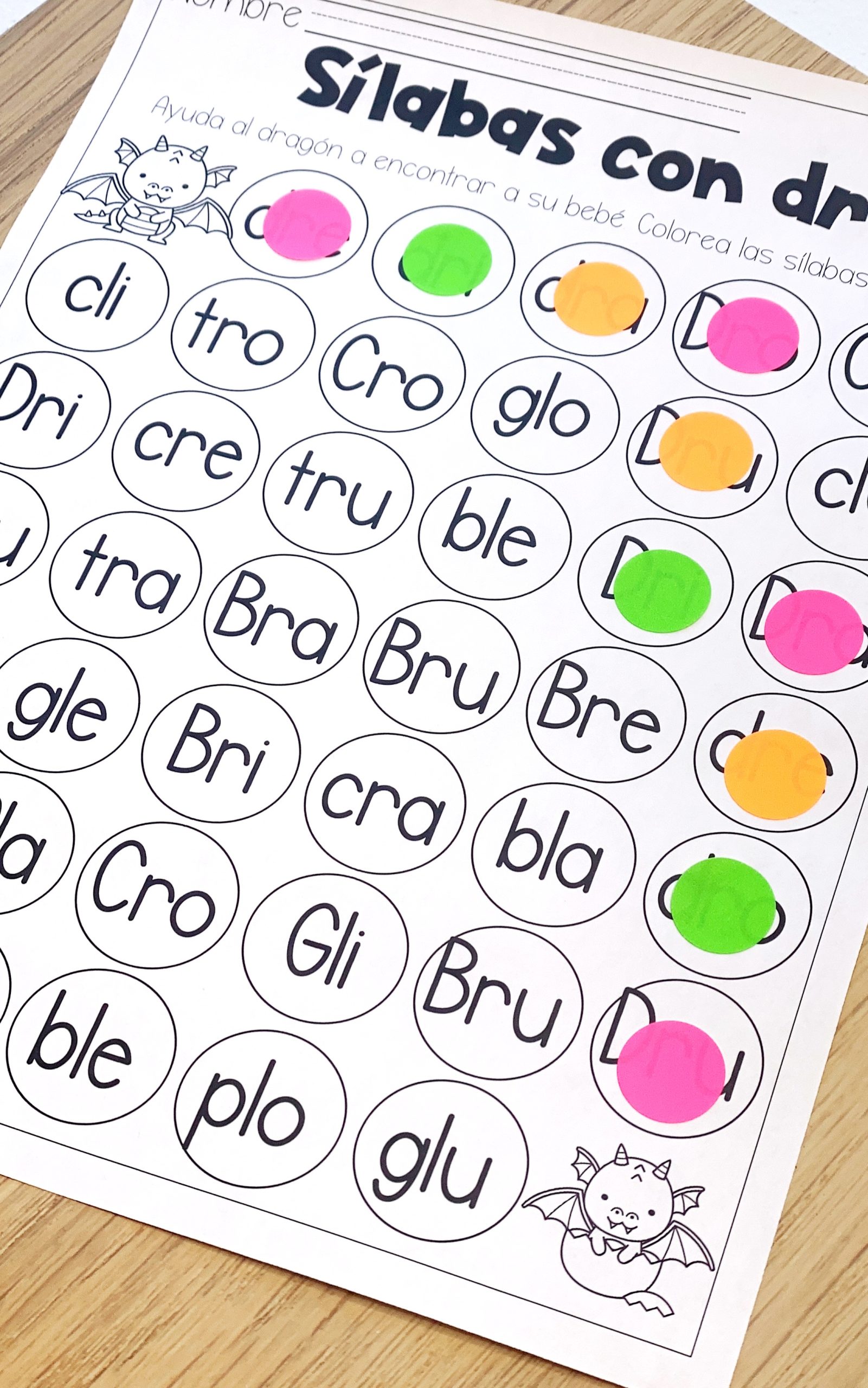 Sílabas trabadas actividades - Jorja's Dual Language Classroom