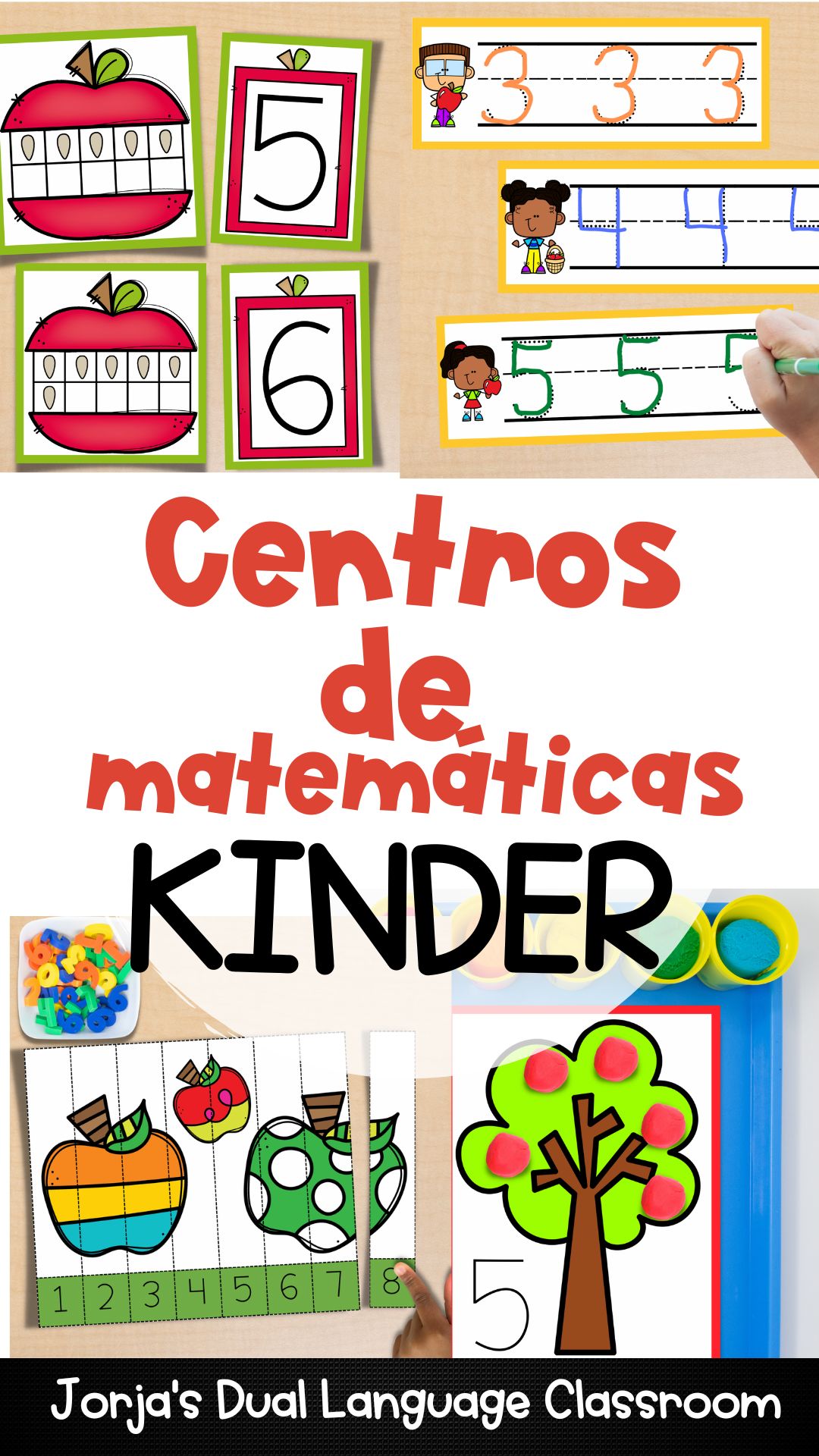Centros matemáticas kinder septiembre - Jorja's Dual Language Classroom