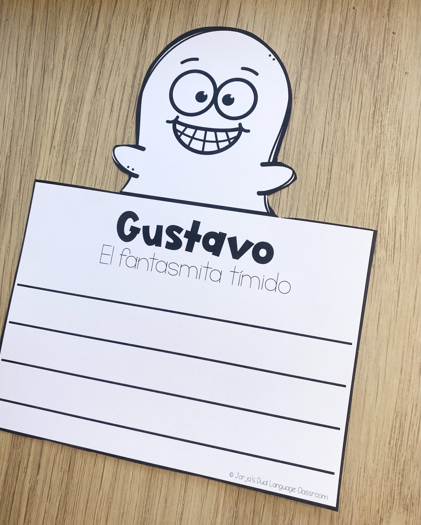 Gustavo el fantasmita tímido - Jorja's Dual Language Classroom