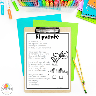 El Puente: Haciendo conexiones entre dos idiomas - Jorja's Dual ...