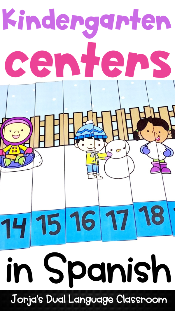 Math Kindergarten Centers in Spanish - Jorja's Dual Language Classroom