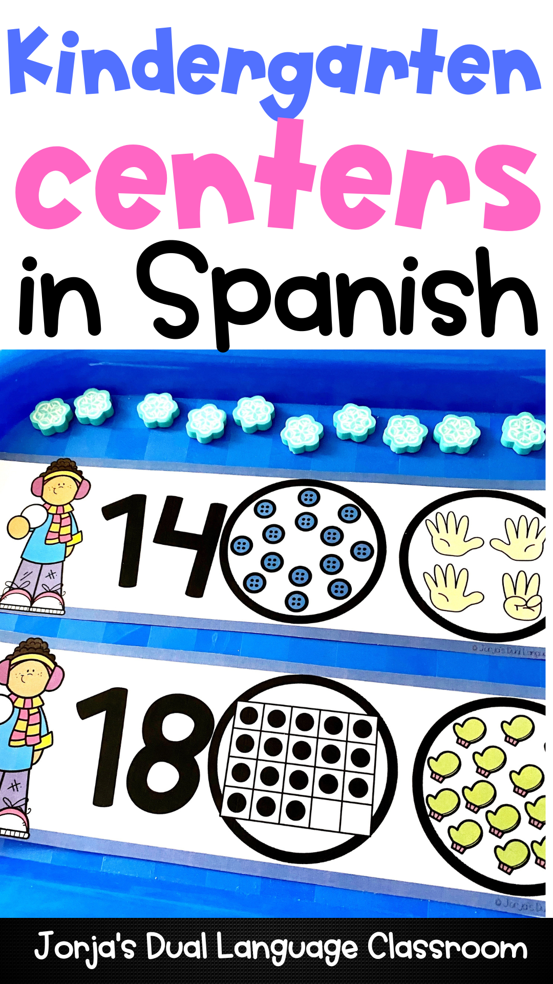 Math Kindergarten Centers in Spanish - Jorja's Dual Language Classroom