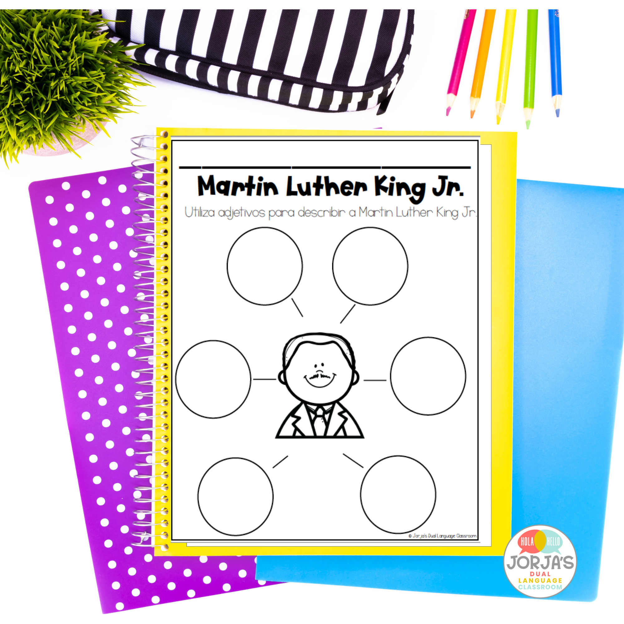 Martin Luther King Jr Actividades para niños - Jorja's Dual Language ...