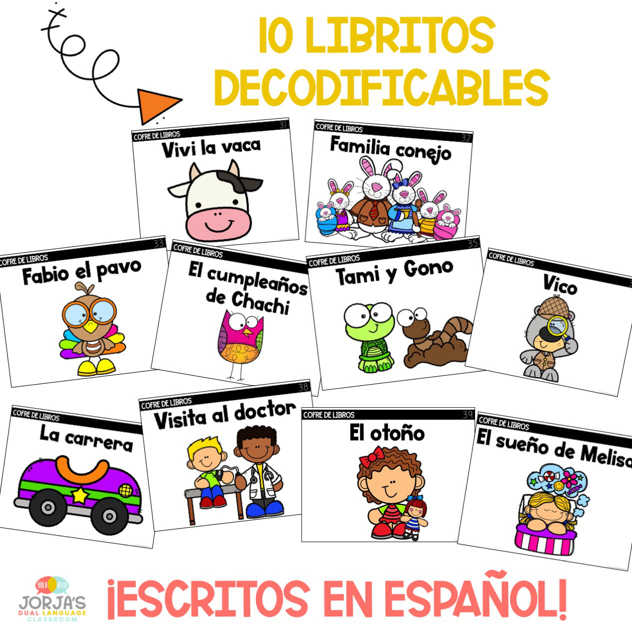 Libros decodificables en español Nivel 3 - Jorja's Dual Language Classroom