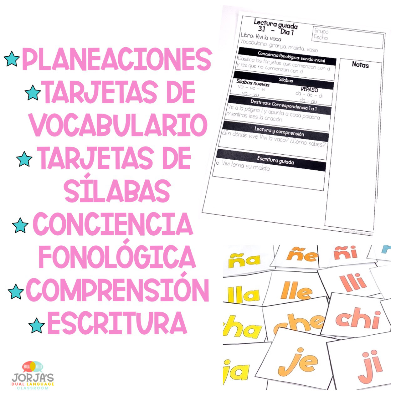 Libros decodificables en español Nivel 3 - Jorja's Dual Language Classroom