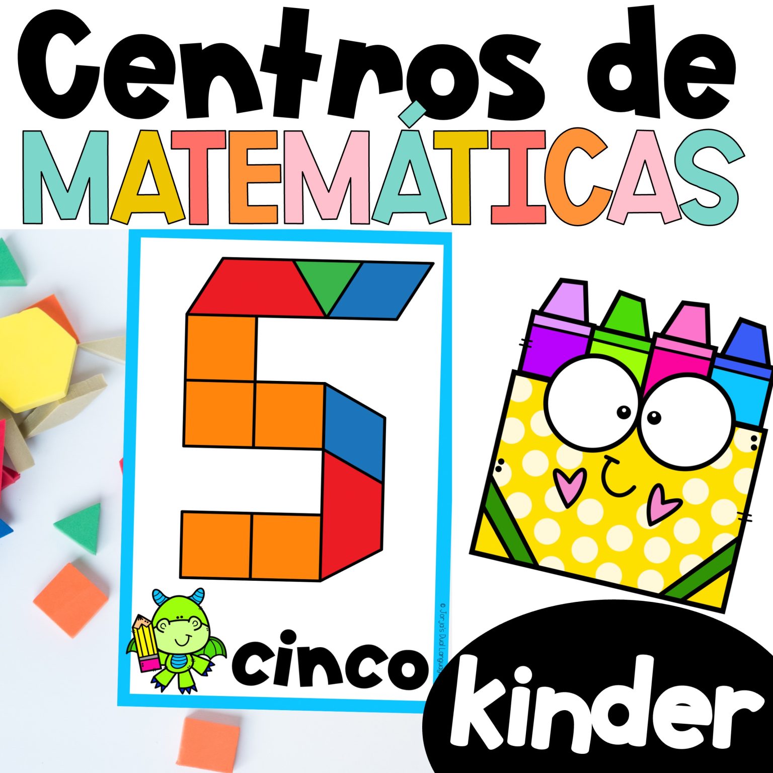 Centros de matemáticas Kinder Agosto - Jorja's Dual Language Classroom
