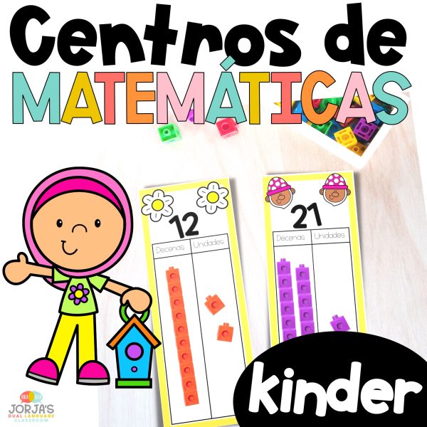Centros de matemáticas kinder MAYO Math Centers in Spanish - Jorja's ...