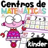 Centros de matemáticas kinder FEBRERO Math Centers in Spanish - Jorja's ...
