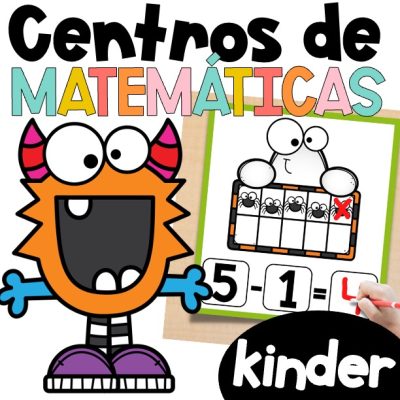 Centros de lectura y matemáticas PRE KINDER Prek Centers in Spanish ...