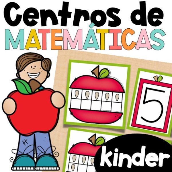 Centros de matemáticas kinder septiembre Math Centers in Spanish ...