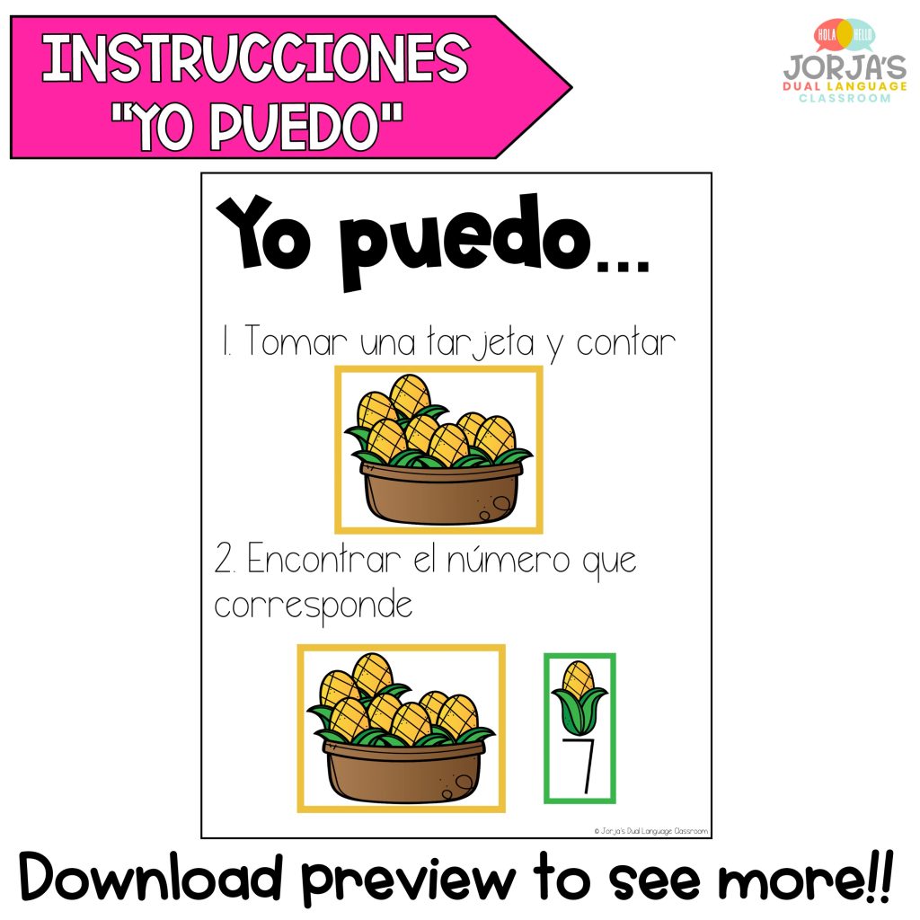 Centros de matemáticas kinder NOVIEMBRE Math Centers in Spanish - Jorja ...