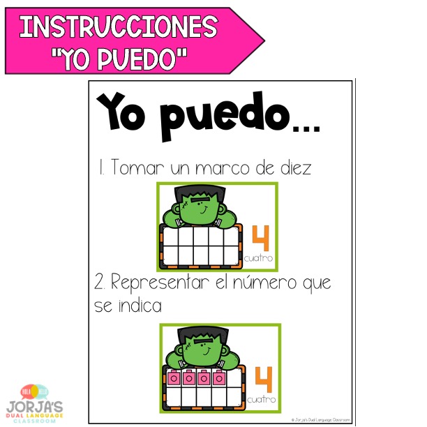 Centros de matemáticas kinder octubre Math Centers in Spanish - Jorja's ...