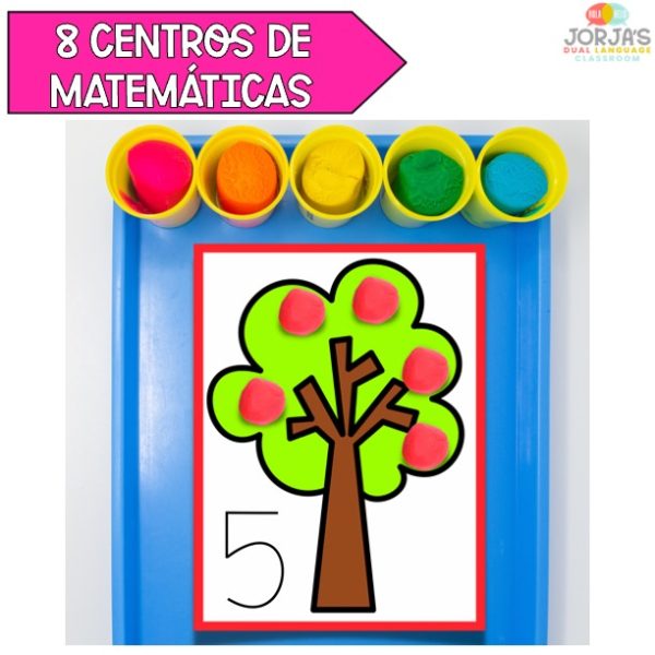 Centros de matemáticas kinder septiembre Math Centers in Spanish ...