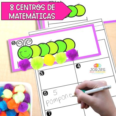 Centros de matemáticas kinder MAYO Math Centers in Spanish - Jorja's ...