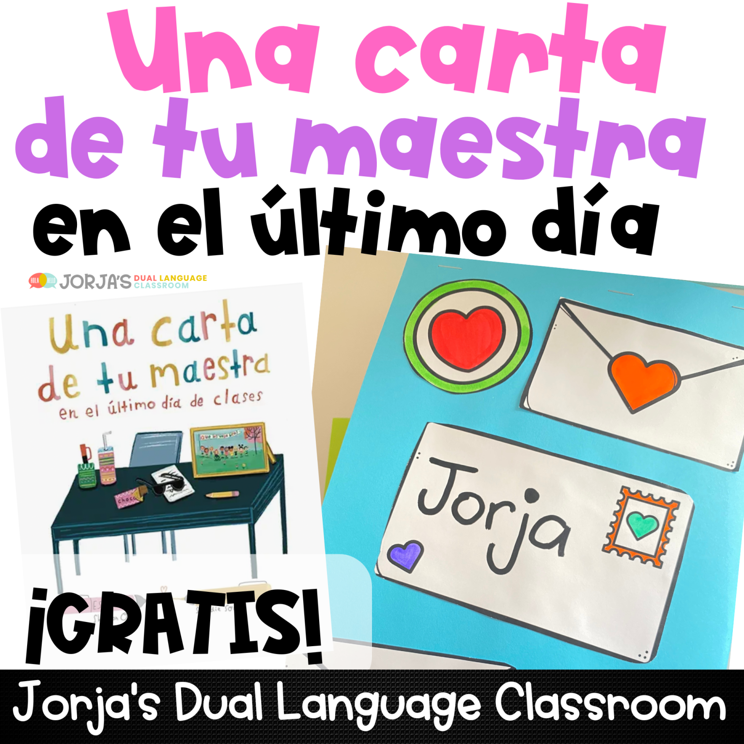 Una carta de tu maestra en el último día de clases FREEBIE - Jorja's ...