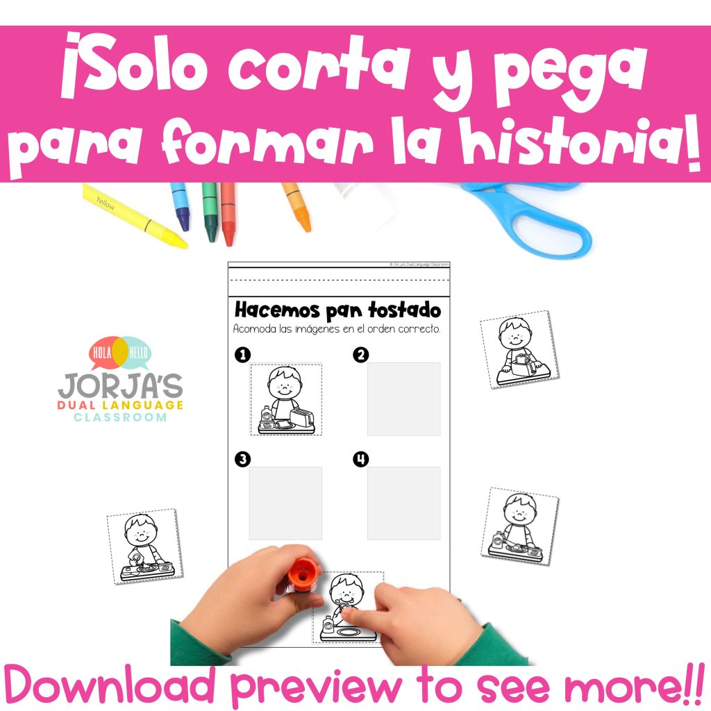 Secuencia Hojas de trabajo - Sequence in Spanish Worksheets - Jorja's ...