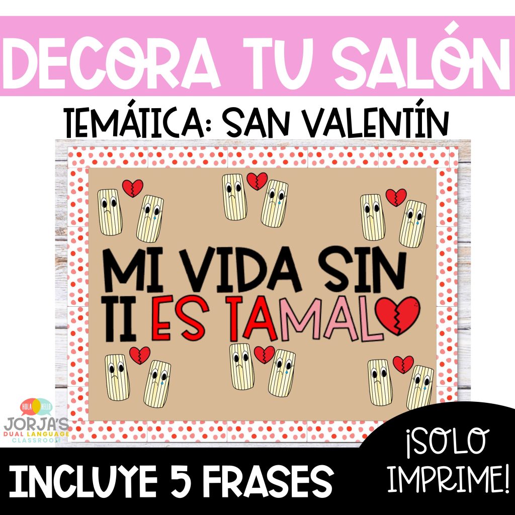 Bulletin Board in Spanish Valentines Day - Bulletin board decoración en ...