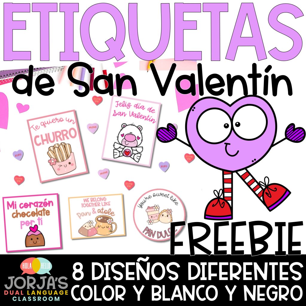 Valentine's Day Tags in Spanish FREE - Etiquetas para San Valentín ...