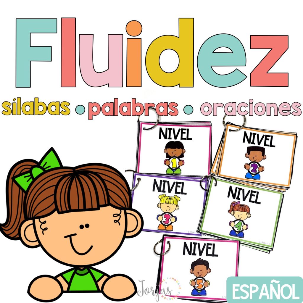 Fluidez Tarjetas de sílabas, palabras, frases y oraciones Fluency in ...
