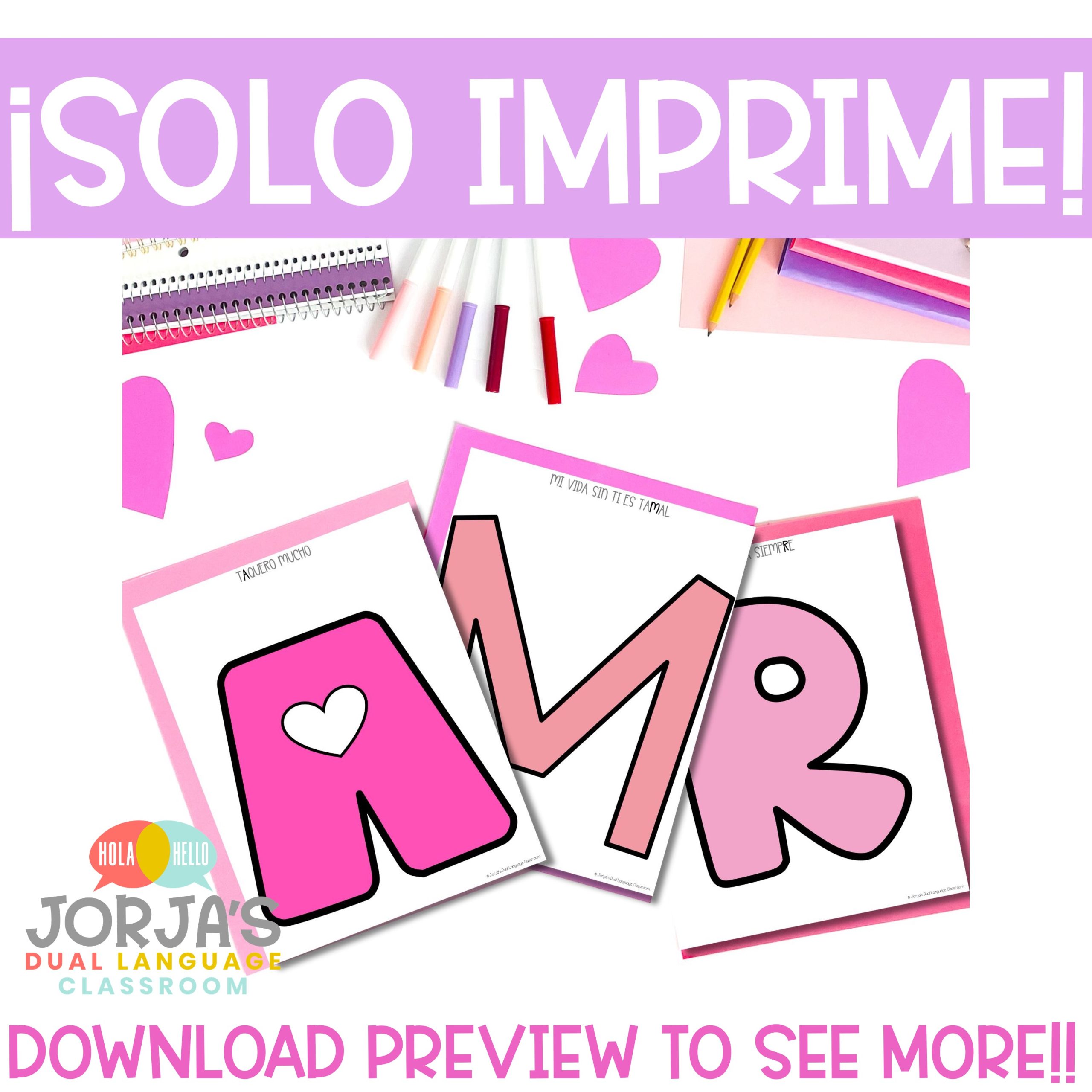 Bulletin Board in Spanish Valentines Day - Bulletin board decoración en ...