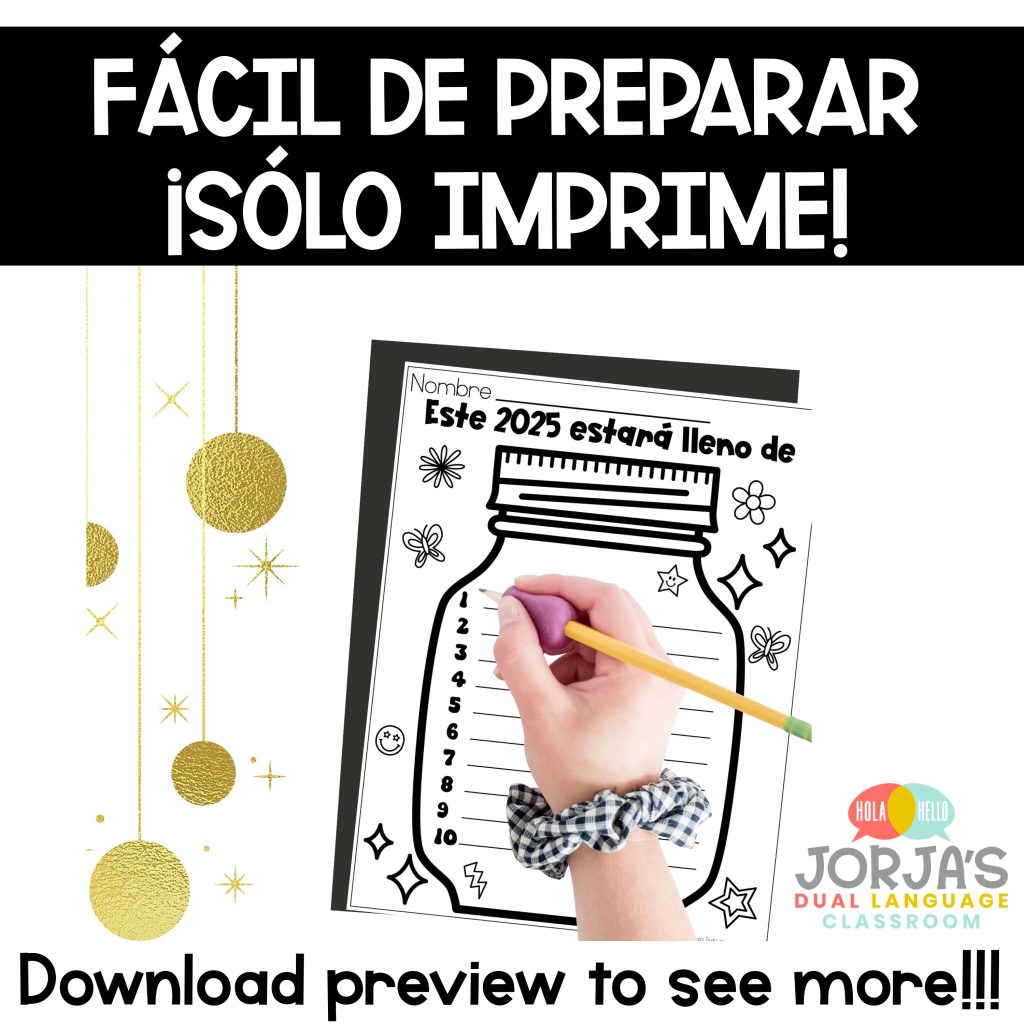 Visión board 2026 para niños Propósitos de año nuevo en español ...