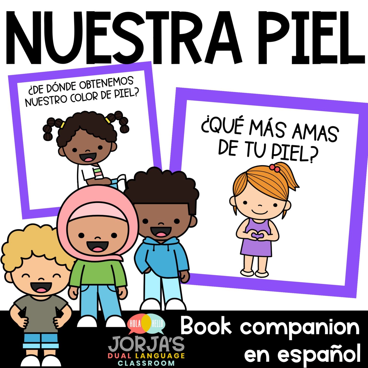 Nuestra piel Libro actividades - Book Companion in Spanish - Jorja's ...