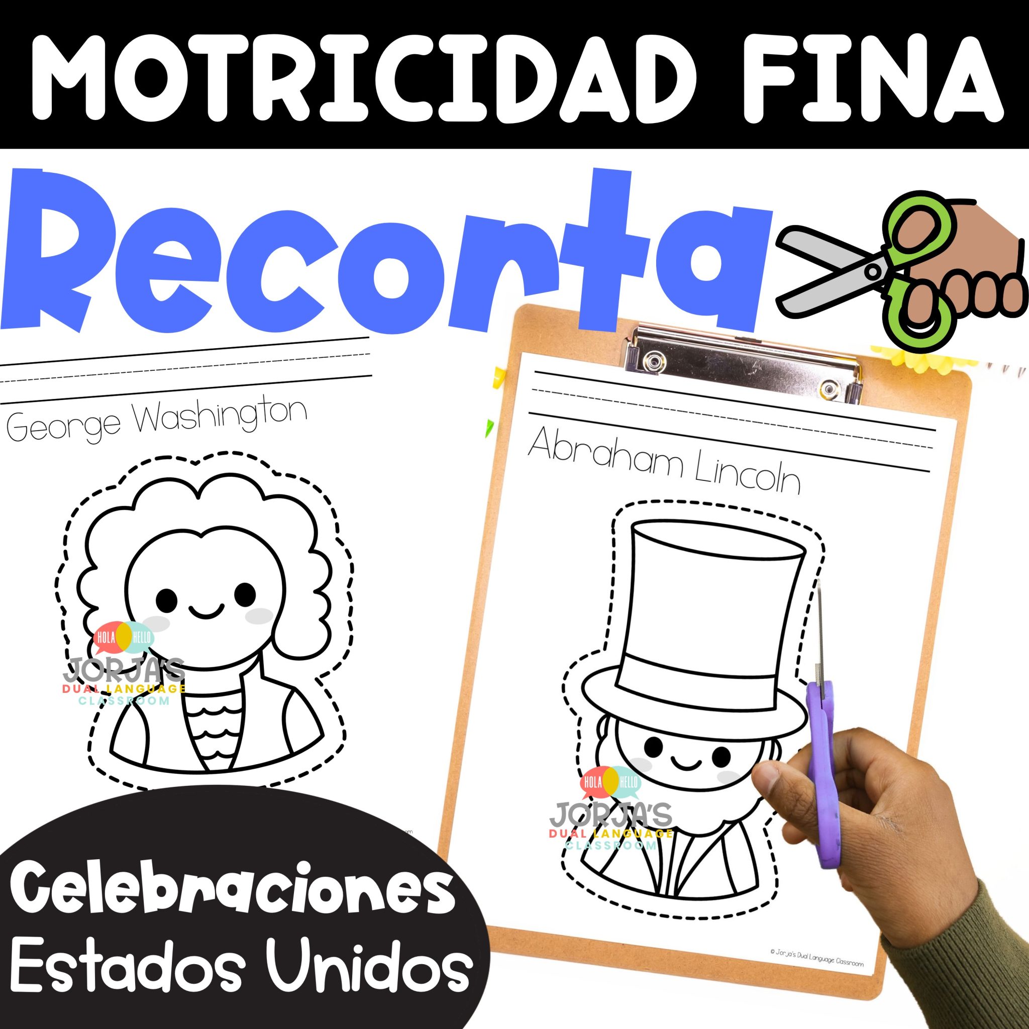 Motricidad fina Práctica de tijeras Scissors practice Celebraciones ...