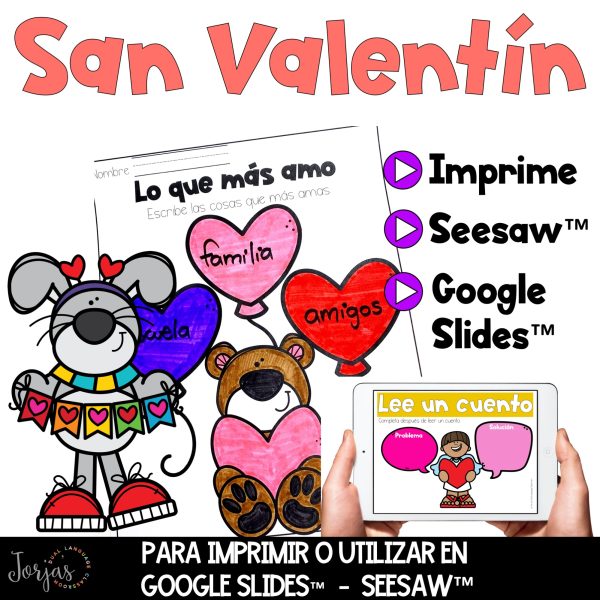San Valentín DIGITAL and PRINTABLE Valentine's Day Activities in ...