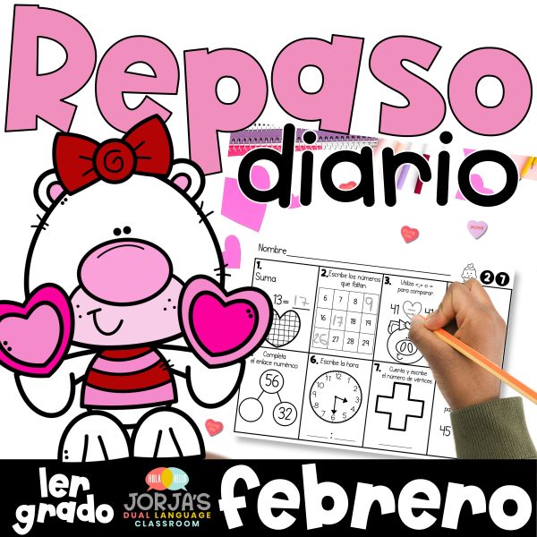 Repaso diario de matemáticas para primer grado - First Grade Spiral ...