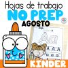 Kinder Hojas de trabajo Lectura, escritura y matemáticas Spanish ...