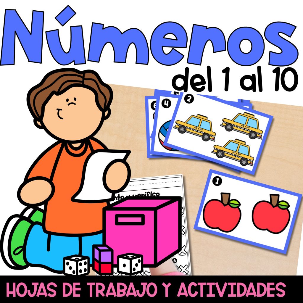 Números en español del 1 al 10 - Hojas de trabajo y actividades ...