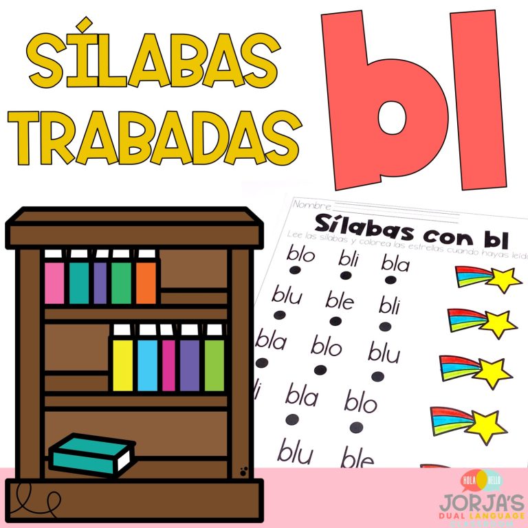 Sílabas trabadas BL Hojas de trabajo, juegos, actividades y mini ...