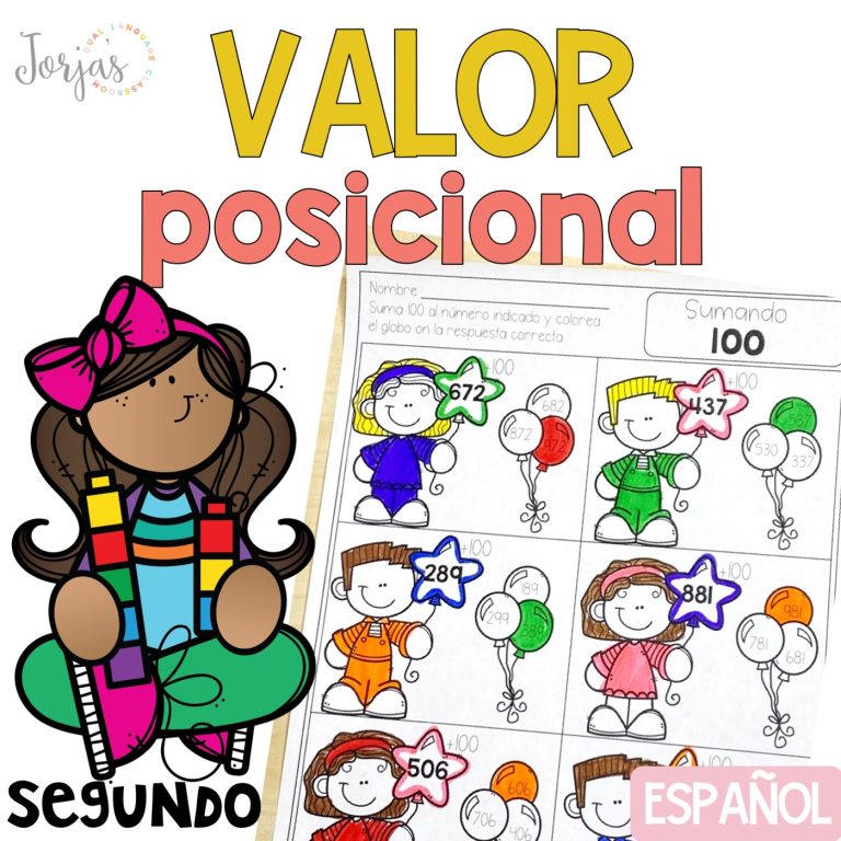 Valor posicional Hojas de trabajo 2do grado Place Value in Spanish ...