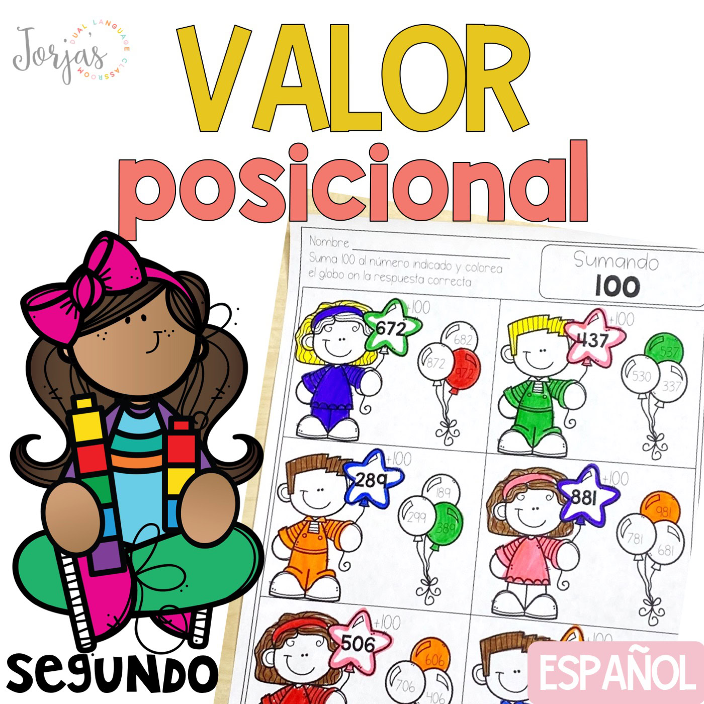 Valor posicional Hojas de trabajo 2do grado Place Value in Spanish ...