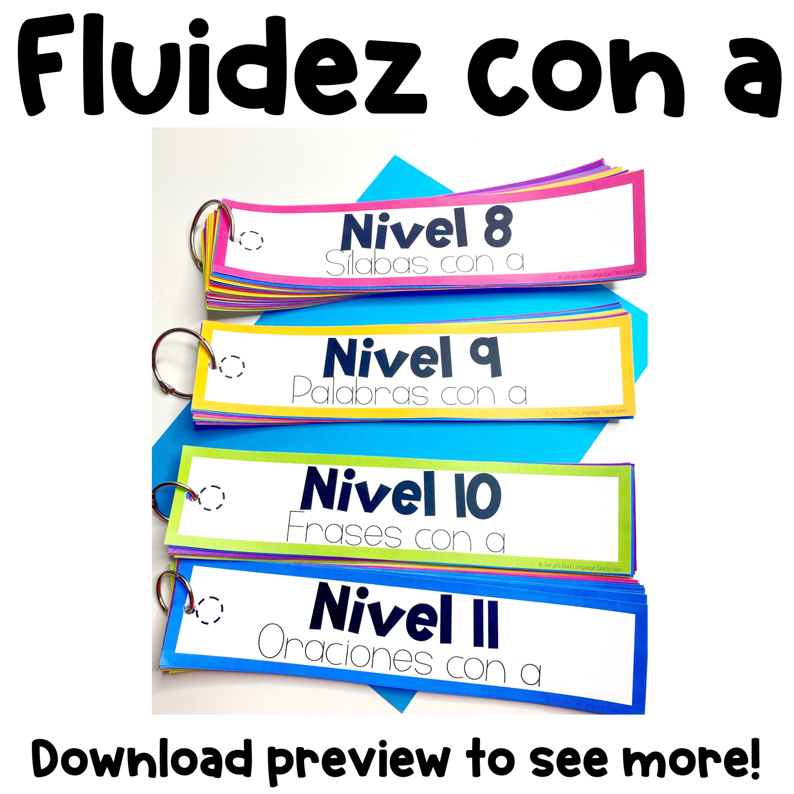 Sílabas y palabras con A Fluidez Fluency in Spanish Words with A ...
