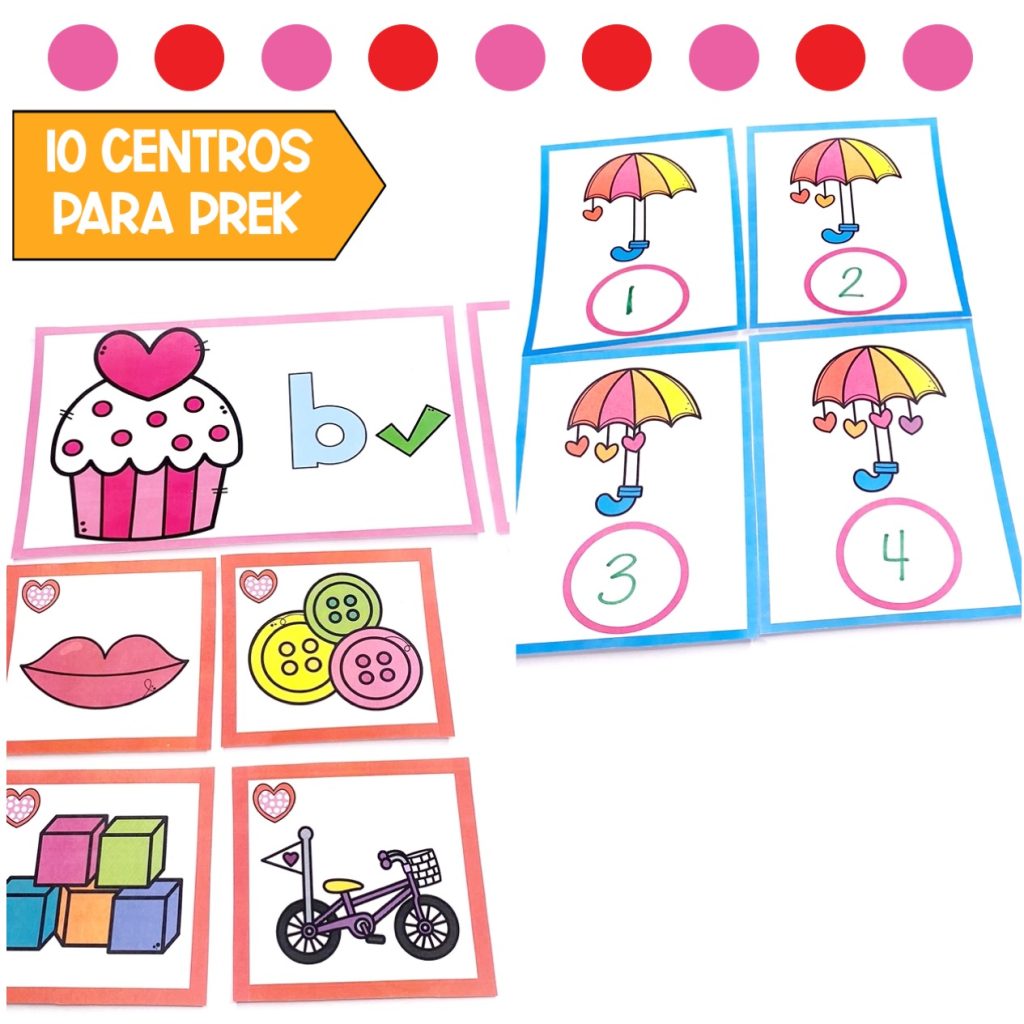 Centros de lectura y matemáticas actividades y hojas de trabajo PREK ...