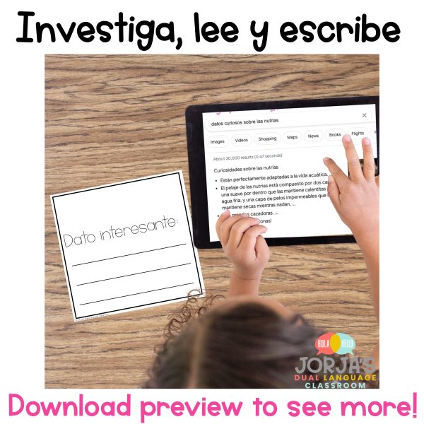 Investigación de animales Reporte en español Animal Research in Spanish ...