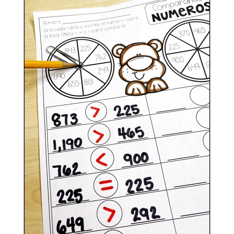 Valor posicional Hojas de trabajo 2do grado Place Value in Spanish ...