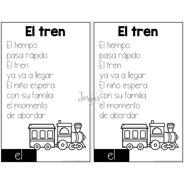 Poemas de Palabras de Uso Frecuente Sight Word Poems Spanish - Jorja's ...