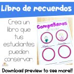 Libro de recuerdos End of year memory book in Spanish - Jorja's Dual ...
