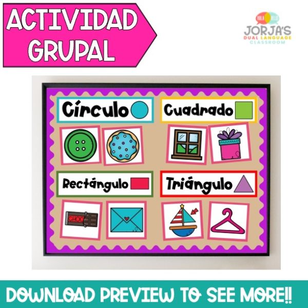 Figuras geométricas actividades y hojas de trabajo Shapes in Spanish 2D ...
