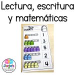 Kinder Hojas de trabajo Lectura, escritura y matemáticas Spanish ...