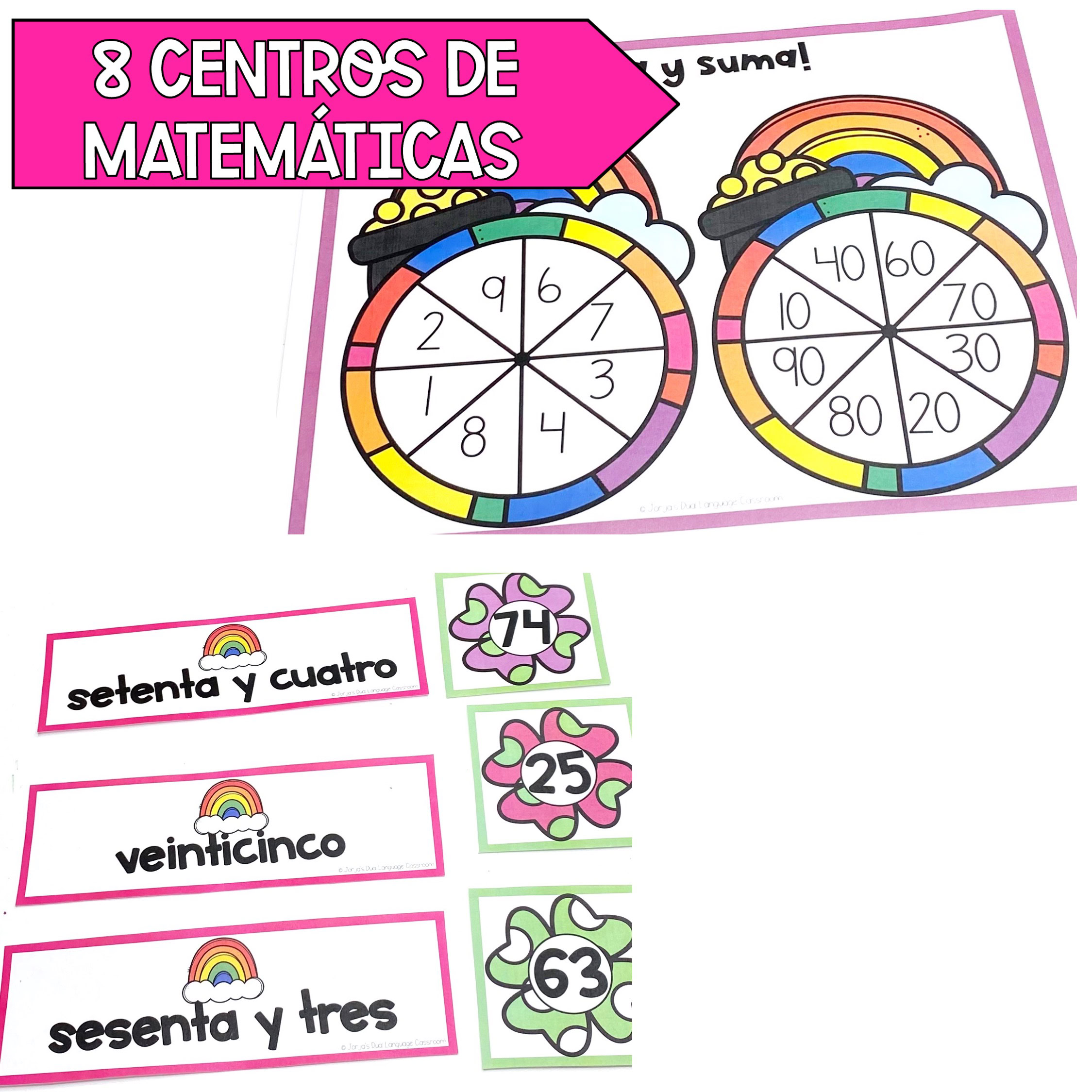 Centros de matemáticas para primer grado marzo First grade Math centers ...