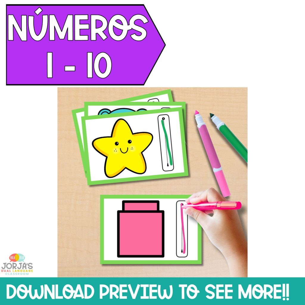 Números en español del 1 al 10 - Hojas de trabajo y actividades ...