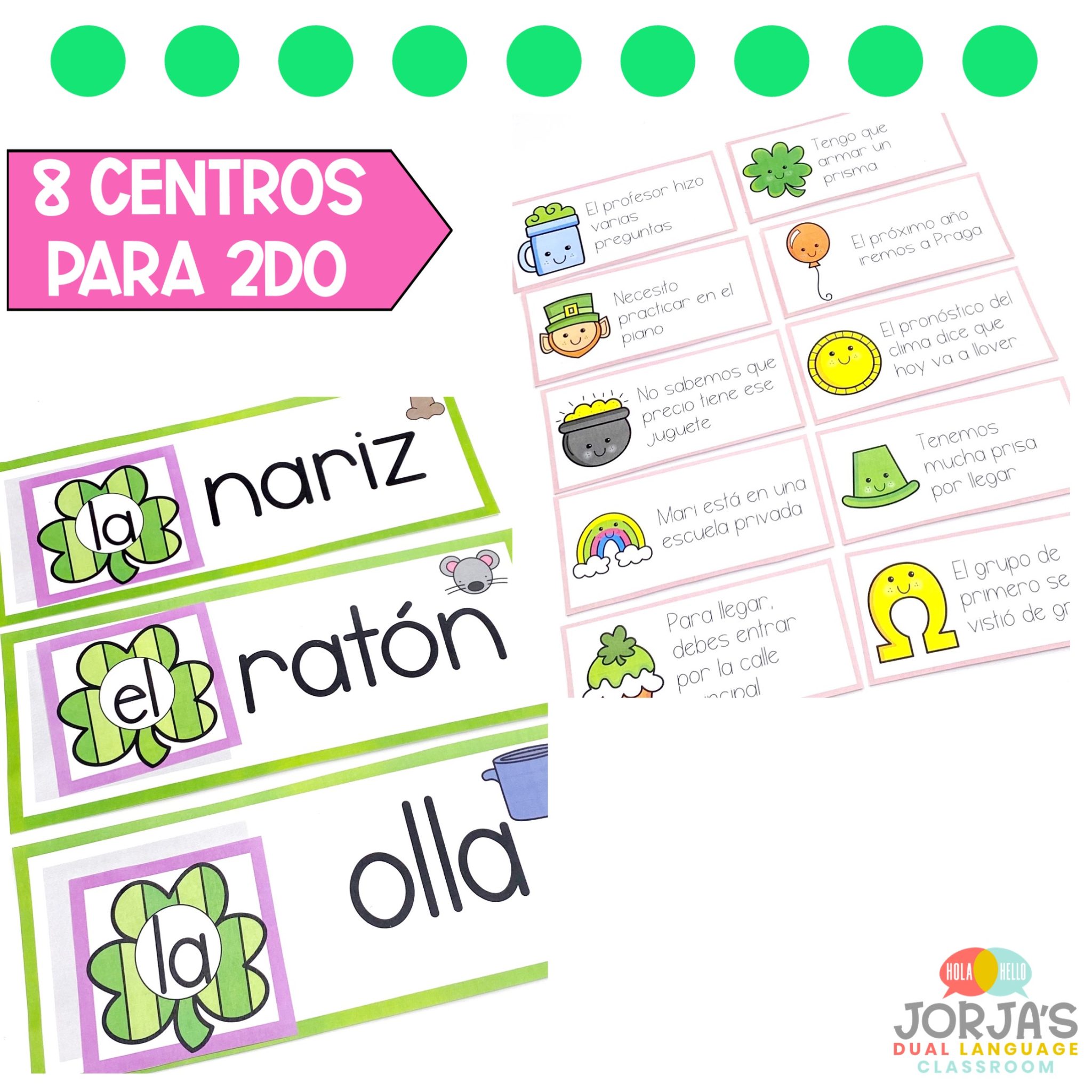 Centros de lectura segundo grado Marzo Second Grade Literacy Centers in ...